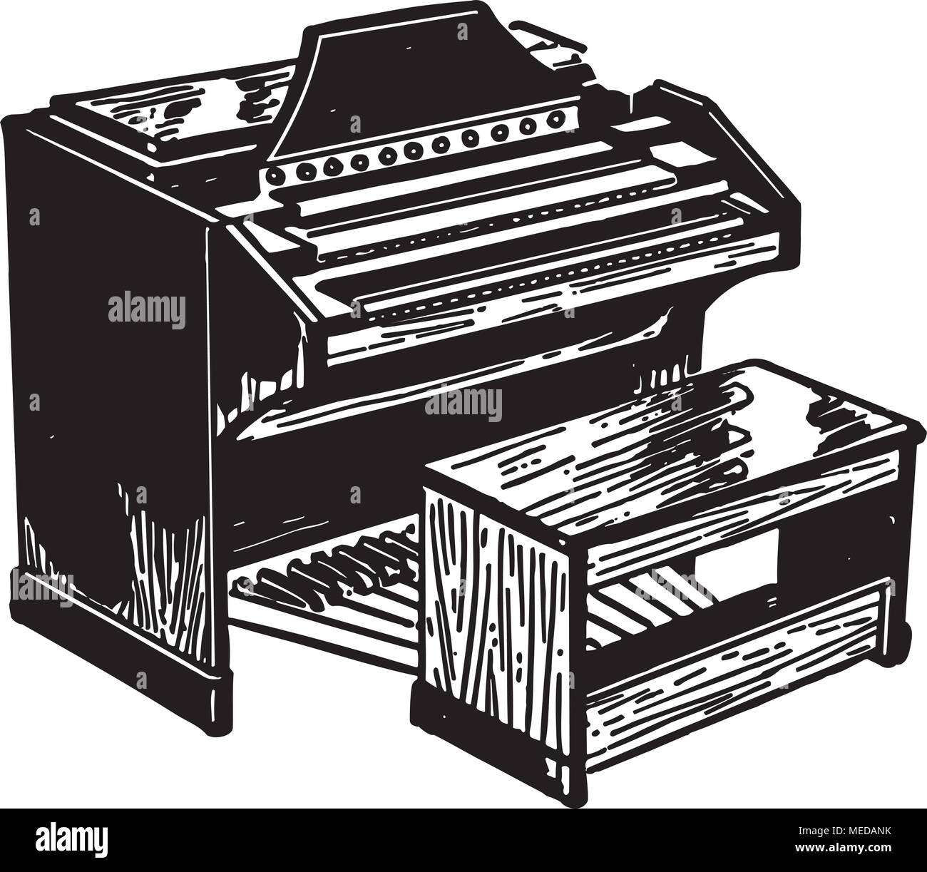 Organ keyboards Stock Vector Images - Alamy