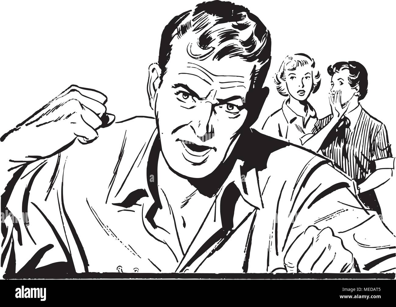 Enraged Man - Retro Clipart Illustration Stock Vector Image & Art - Alamy Enraged Man - Retro Clipart Illustration Stock Vector Image & Art - Alamy