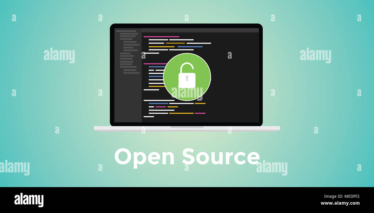 Open source license background hi-res stock photography and images - Alamy