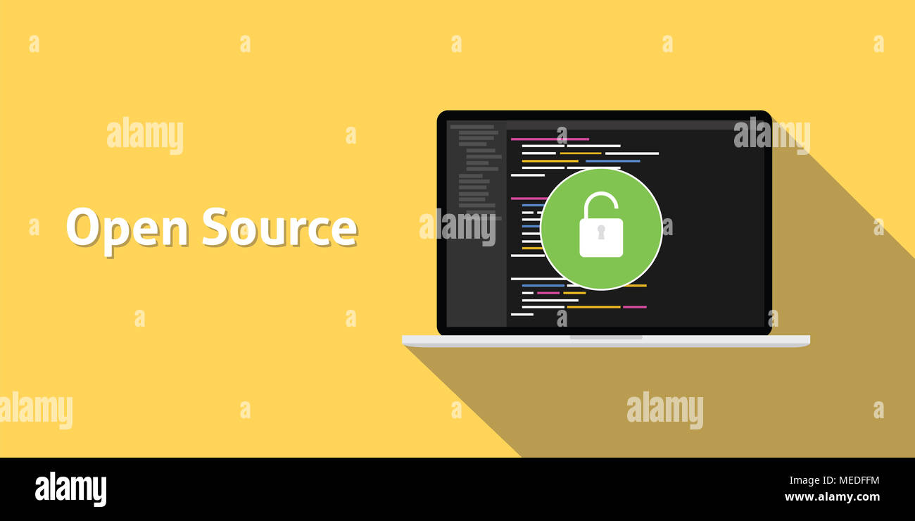 Open source license background hi-res stock photography and images - Alamy