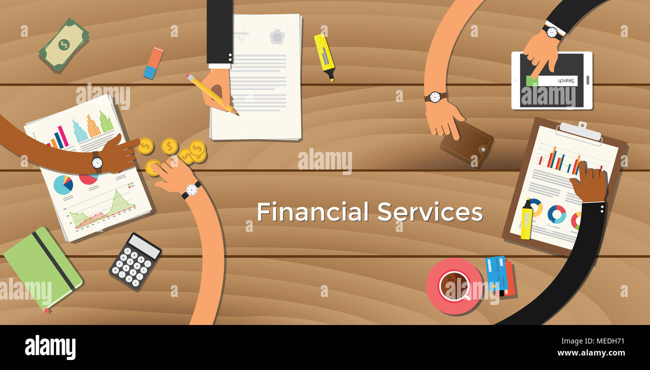 finance financial services business concept illustration terms with ...