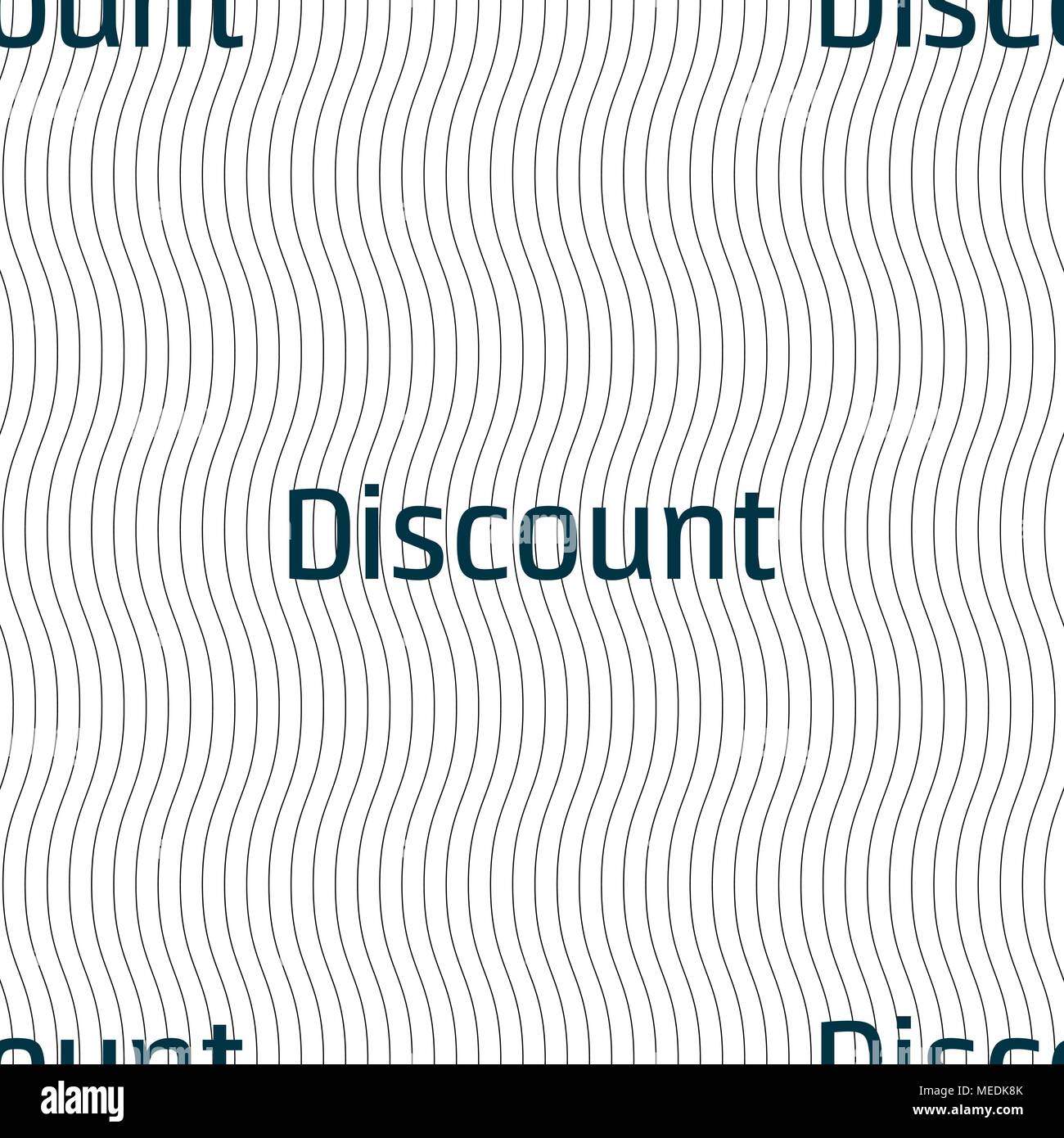 discount sign icon. Sale symbol. Special offer label. Seamless pattern ...