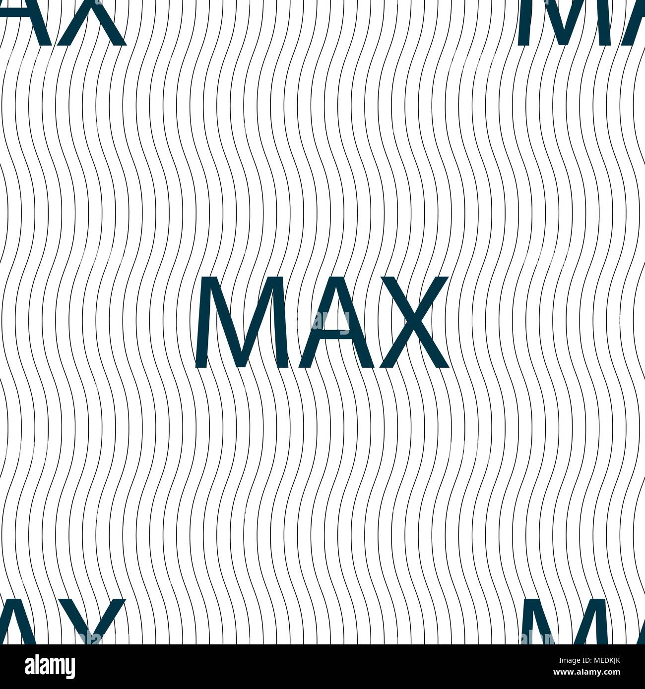 maximum sign icon. Seamless pattern with geometric texture. Vector ...