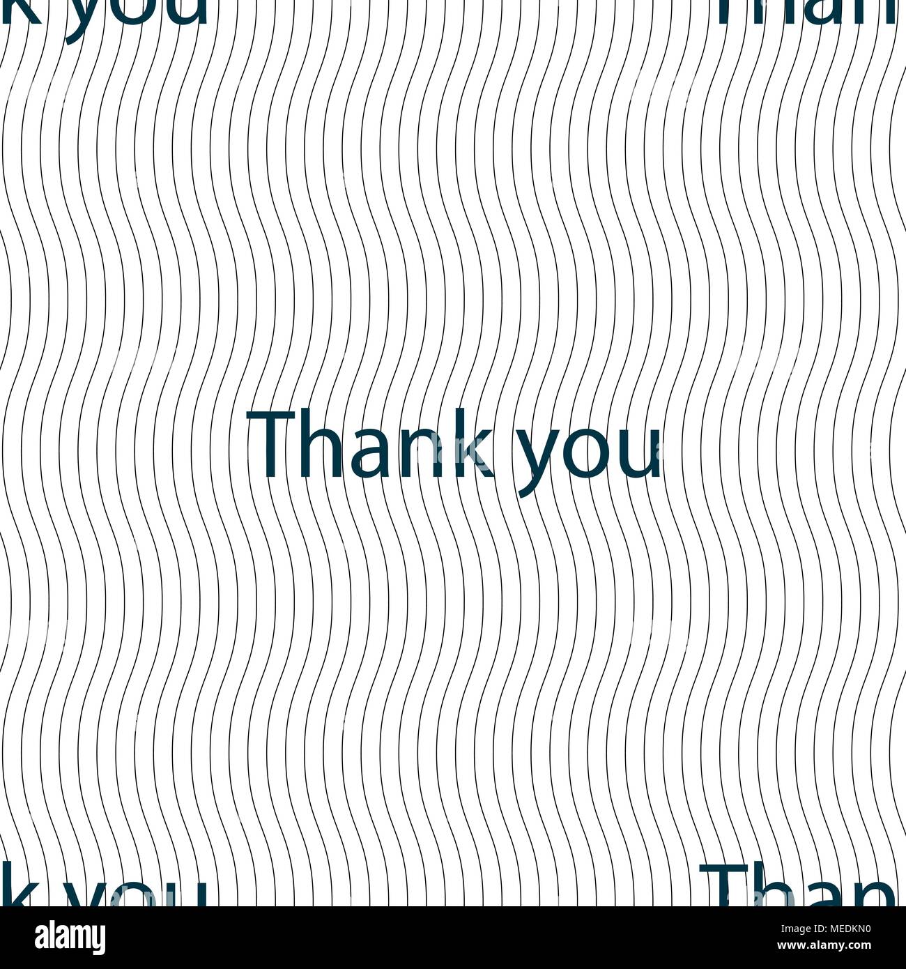 Thank you sign icon. Gratitude symbol. Seamless pattern with geometric ...