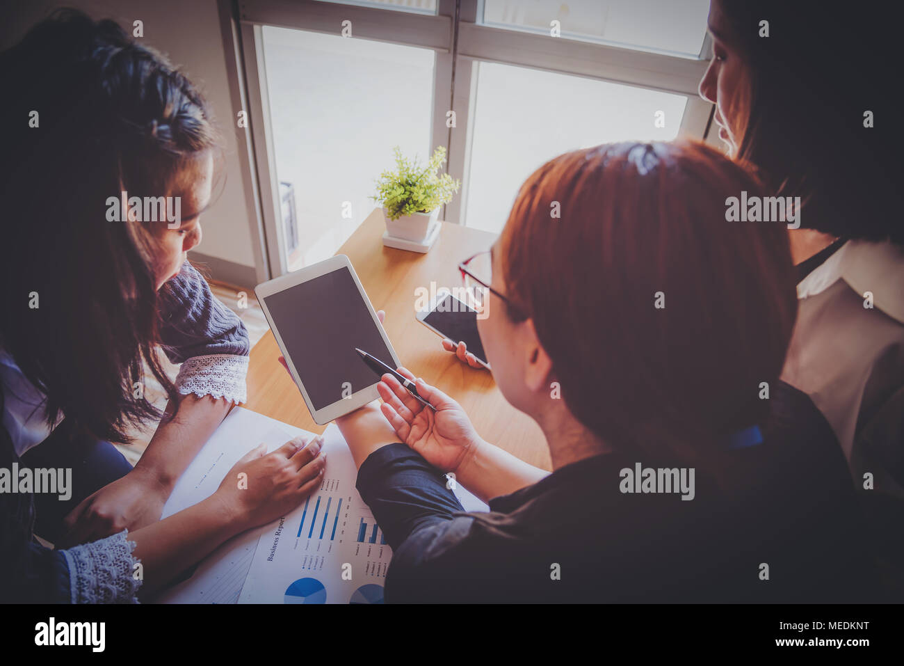 Business Team Working Meeting Brainstorming Concept Stock Photo - Alamy