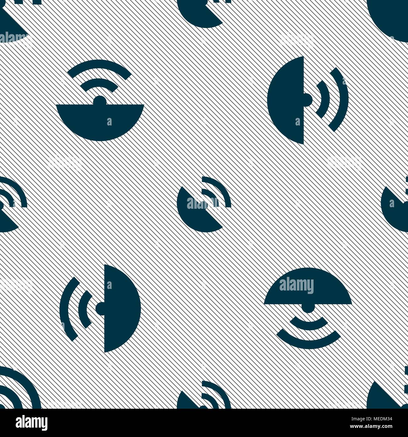 GPS icon. Flat modern. Seamless pattern with geometric texture. Vector ...