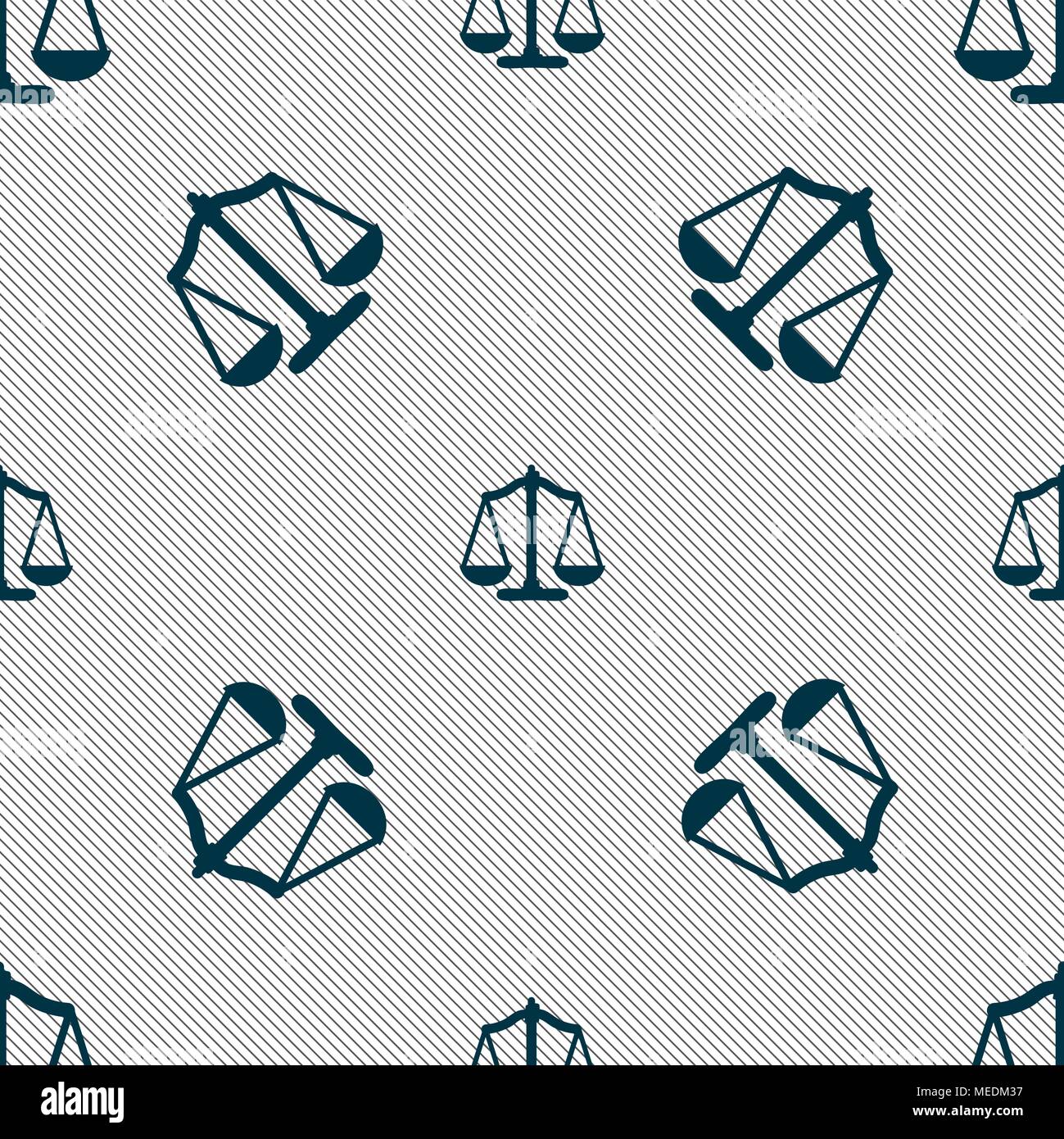 Scales balance. Seamless pattern with geometric texture. Vector ...