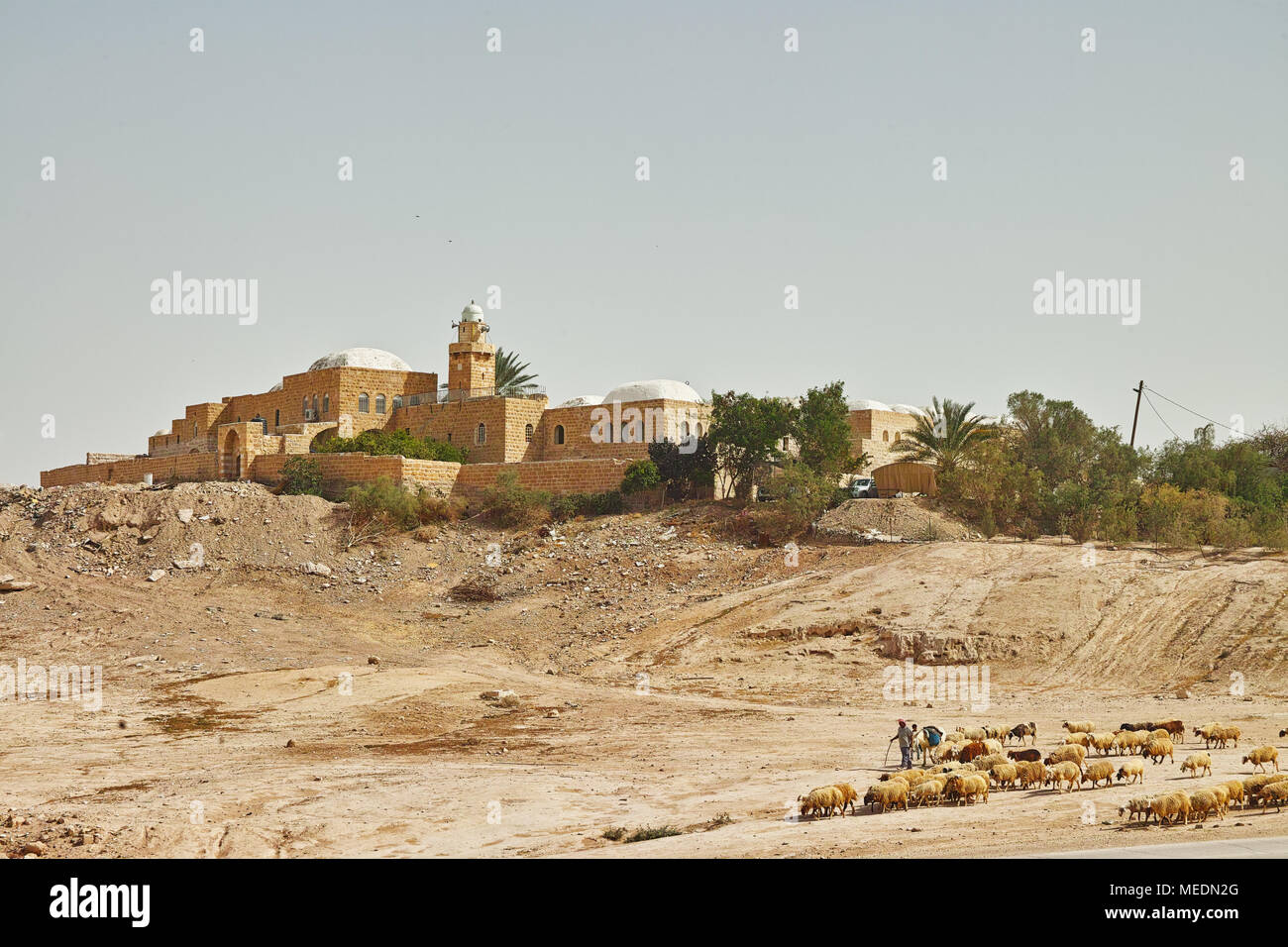 Nabi Musa, Tomb of the prophet Moses, near Jericho and Jerusalem in the ...
