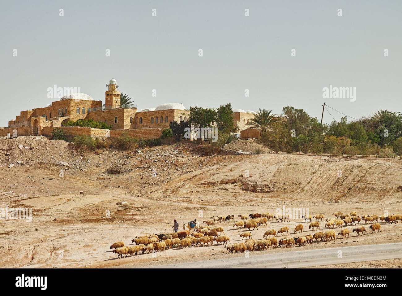 Nabi Musa, Tomb of the prophet Moses, near Jericho and Jerusalem in the ...
