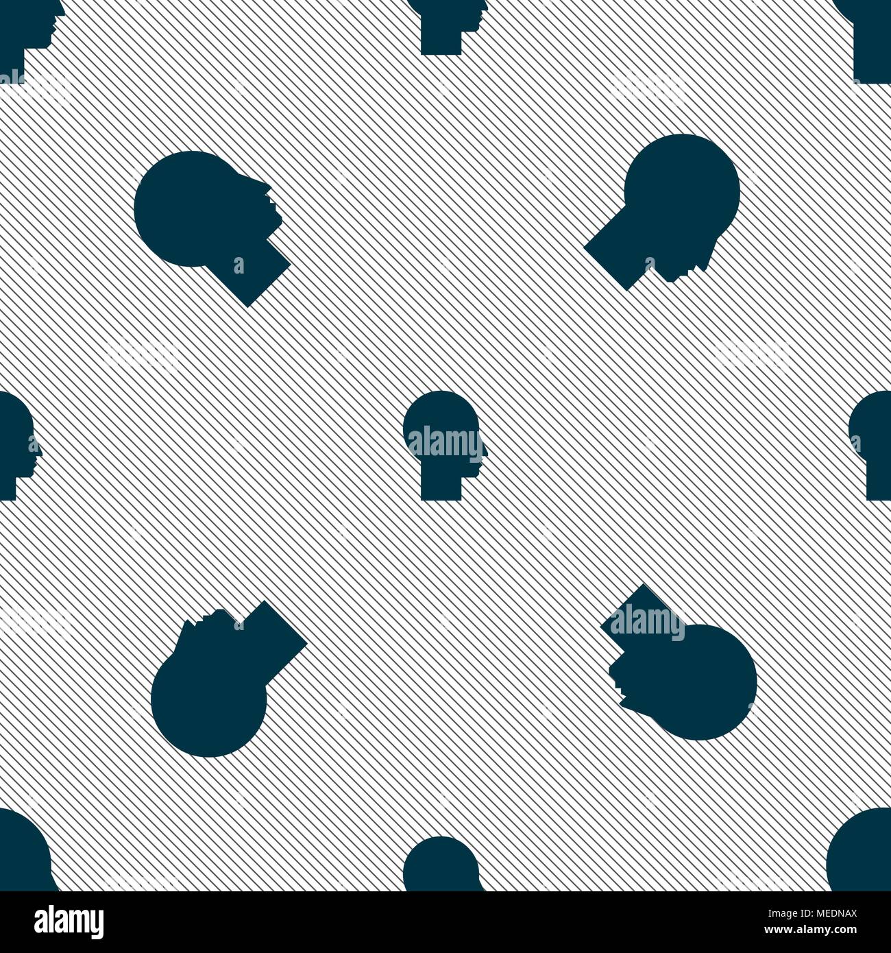 User sign icon. Person symbol. Set colourful buttons. Seamless pattern ...