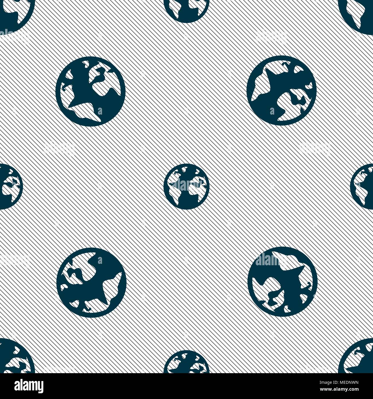 Globe sign icon. World map geography symbol. Globes on stand for ...