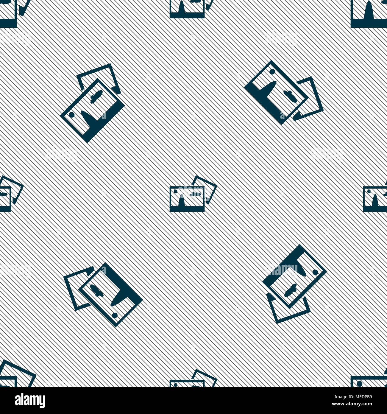 Copy File JPG sign icon. Download image file symbol. Seamless pattern ...