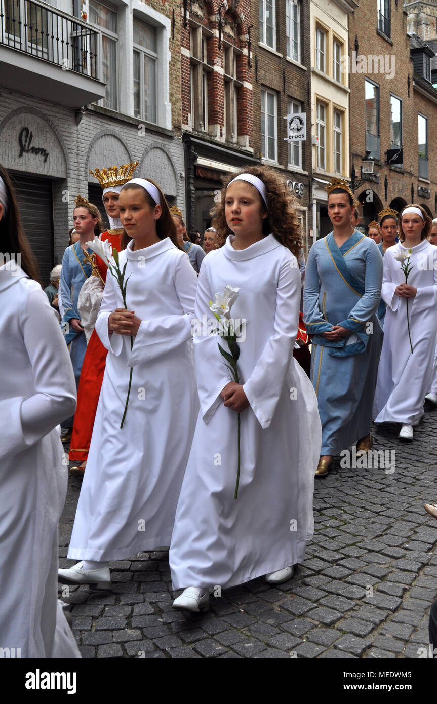Bruges, Belgium. The Procession of the Holy Blood (Heilig ...