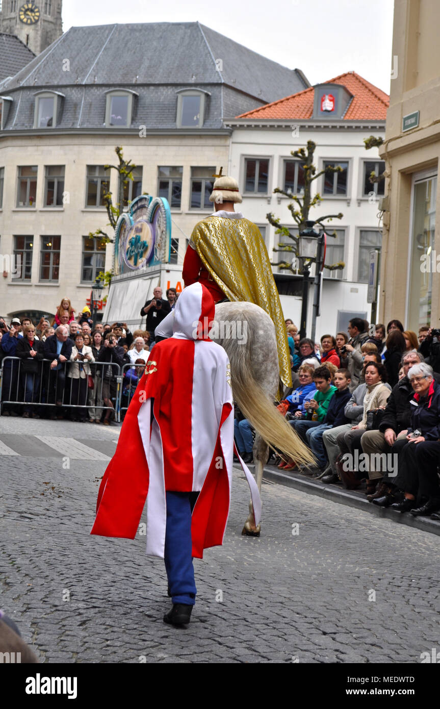 Bruges, Belgium. The Procession of the Holy Blood (Heilig ...