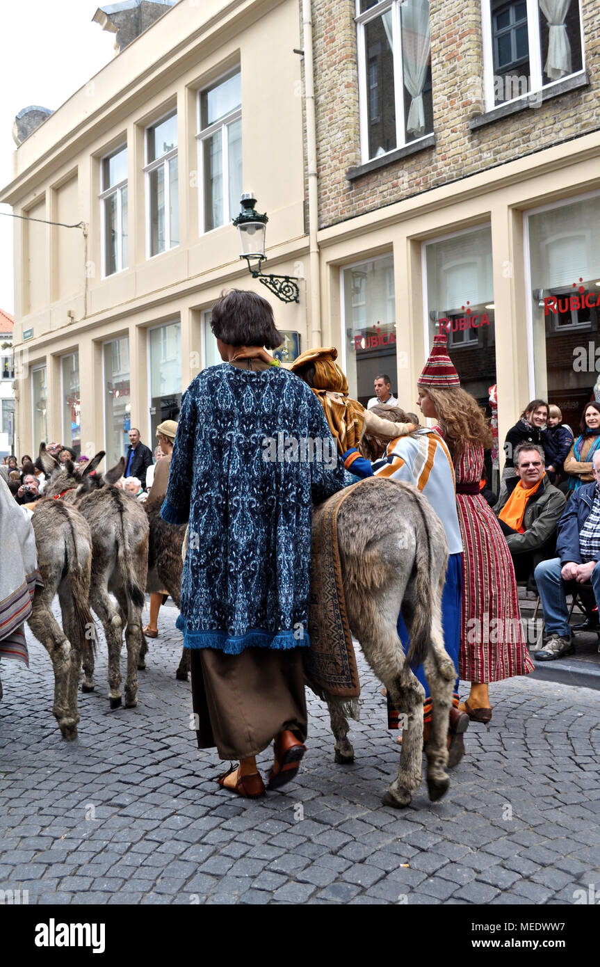 Bruges, Belgium. The Procession of the Holy Blood (Heilig ...