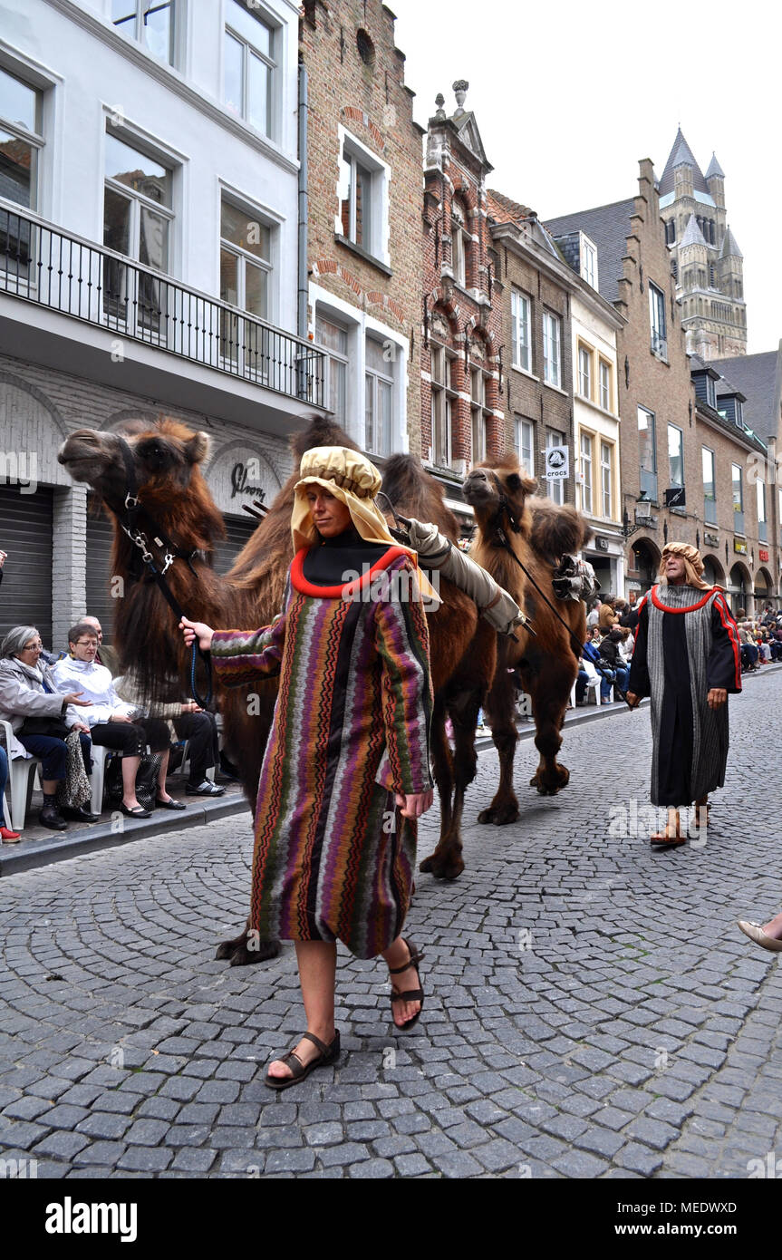 Bruges, Belgium. The Procession of the Holy Blood (Heilig ...