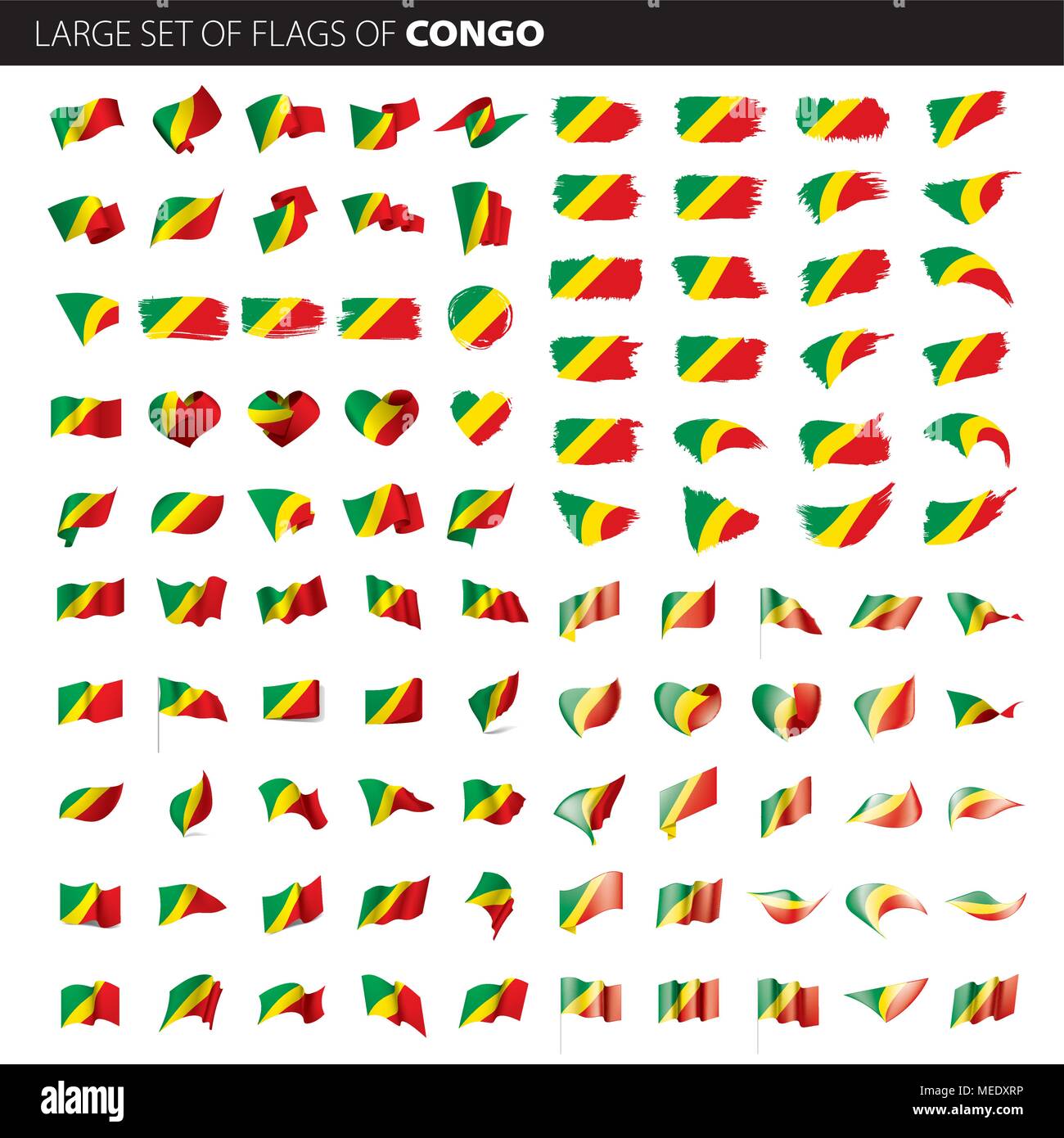 Congo flag, vector illustration Stock Vector Image & Art - Alamy