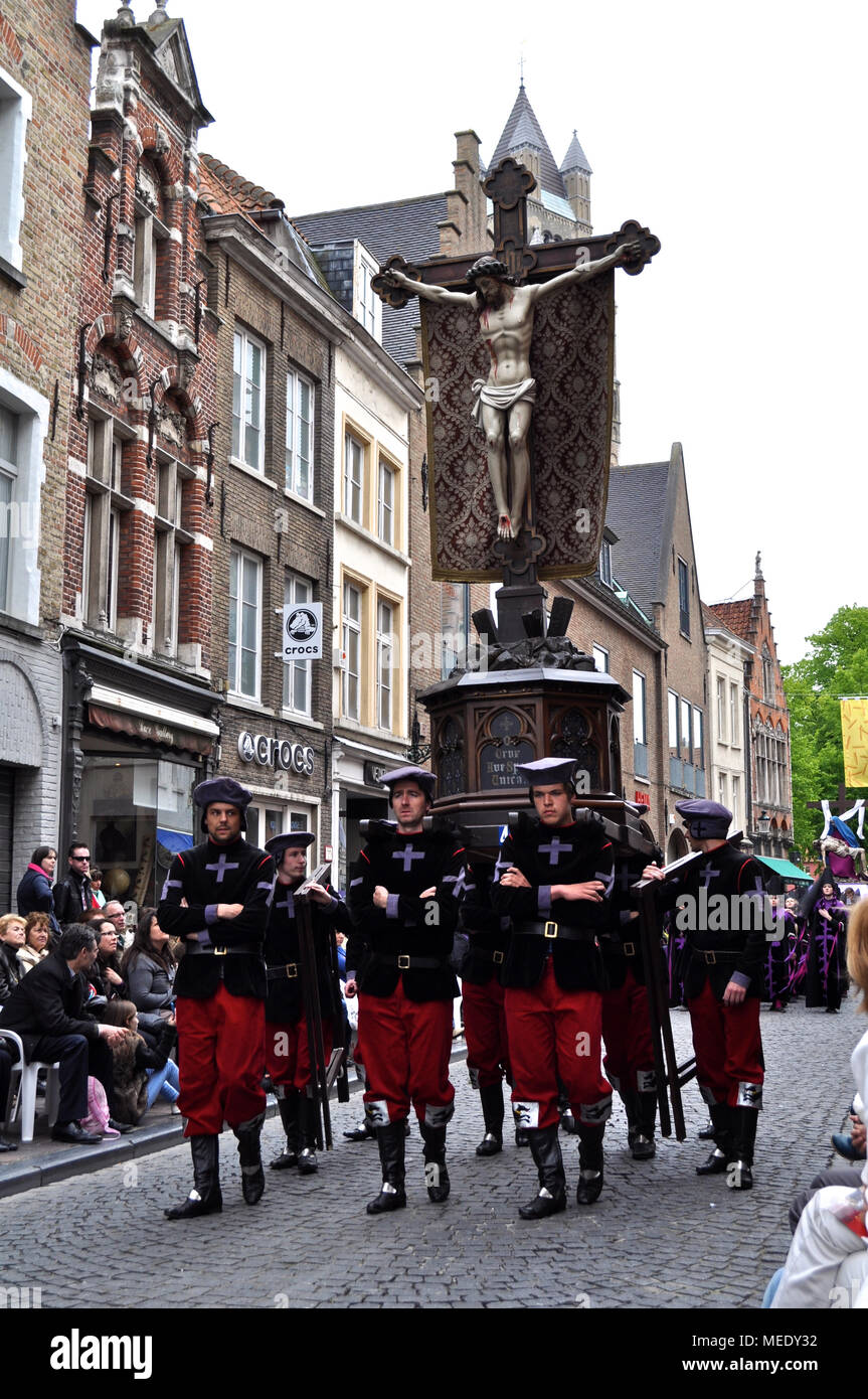 Bruges, Belgium. The Procession of the Holy Blood (Heilig ...