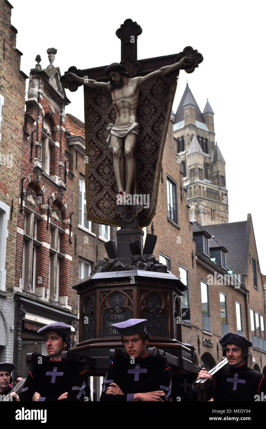 Bruges, Belgium. The Procession of the Holy Blood (Heilig ...