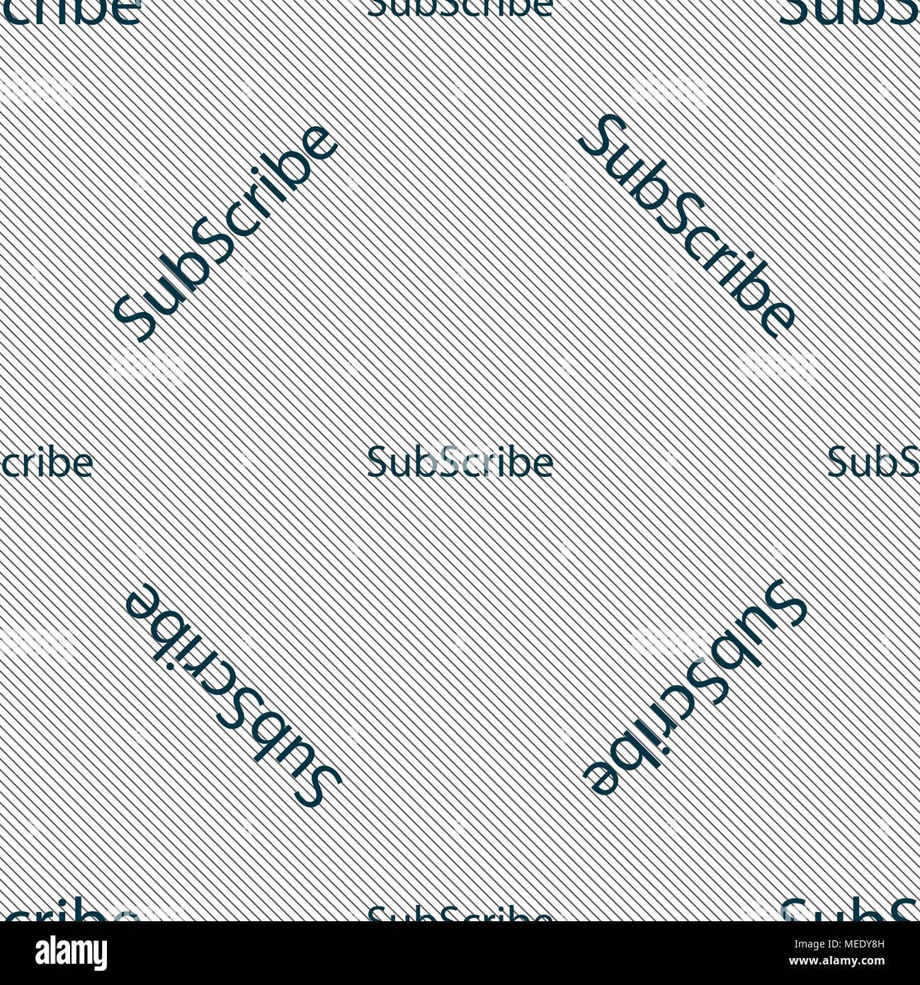 Subscribe sign icon. Membership symbol. Website navigation. Seamless ...