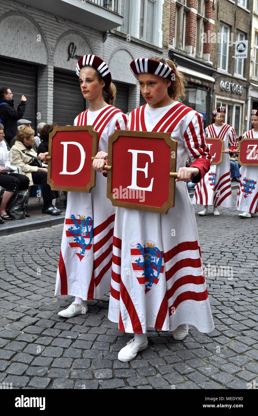 Bruges, Belgium. The Procession of the Holy Blood (Heilig ...