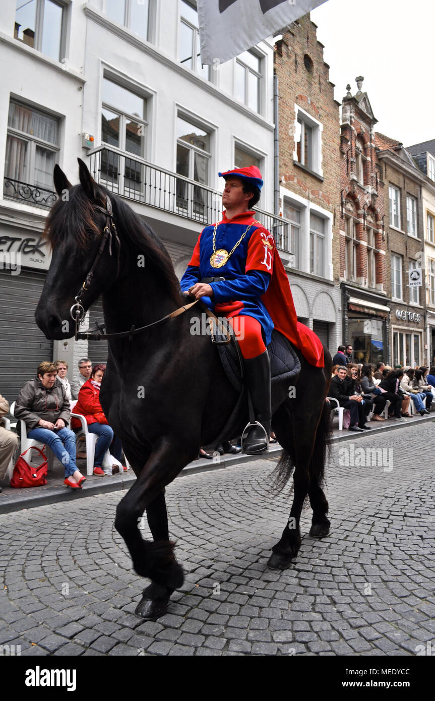 Bruges, Belgium. The Procession of the Holy Blood (Heilig ...