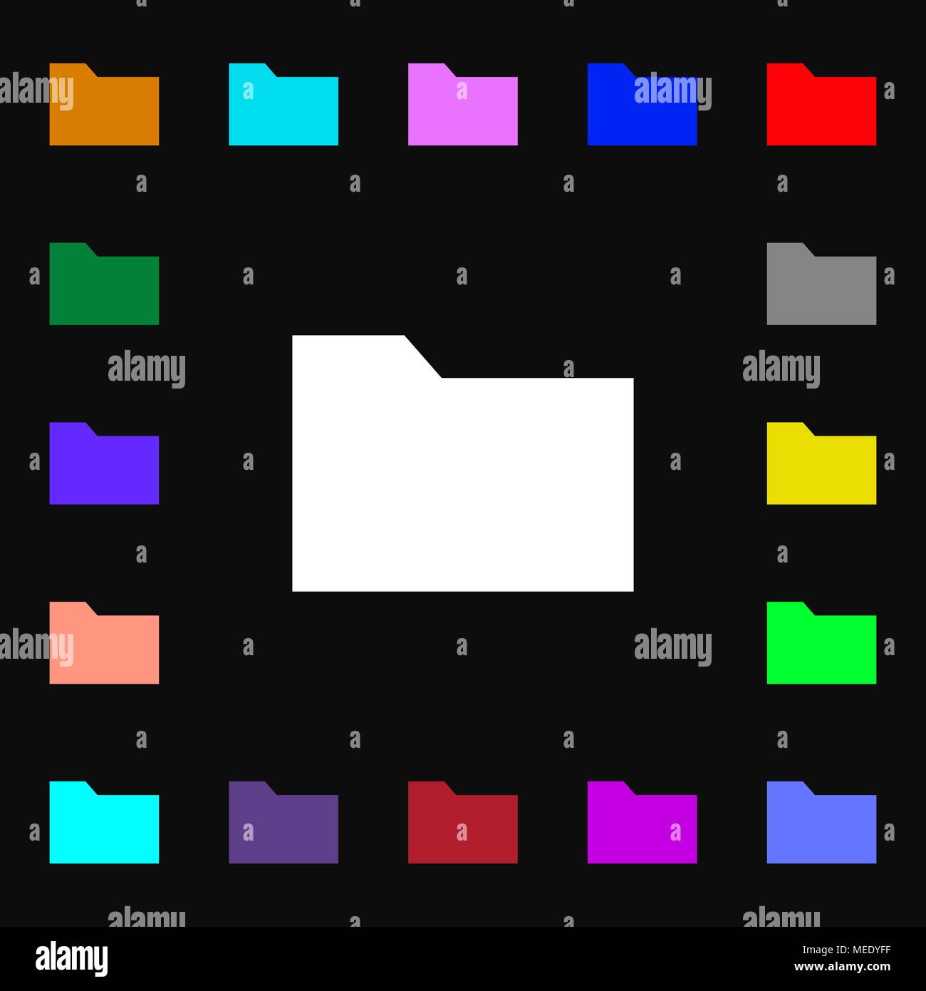 Document folder icon sign. Lots of colorful symbols for your design ...