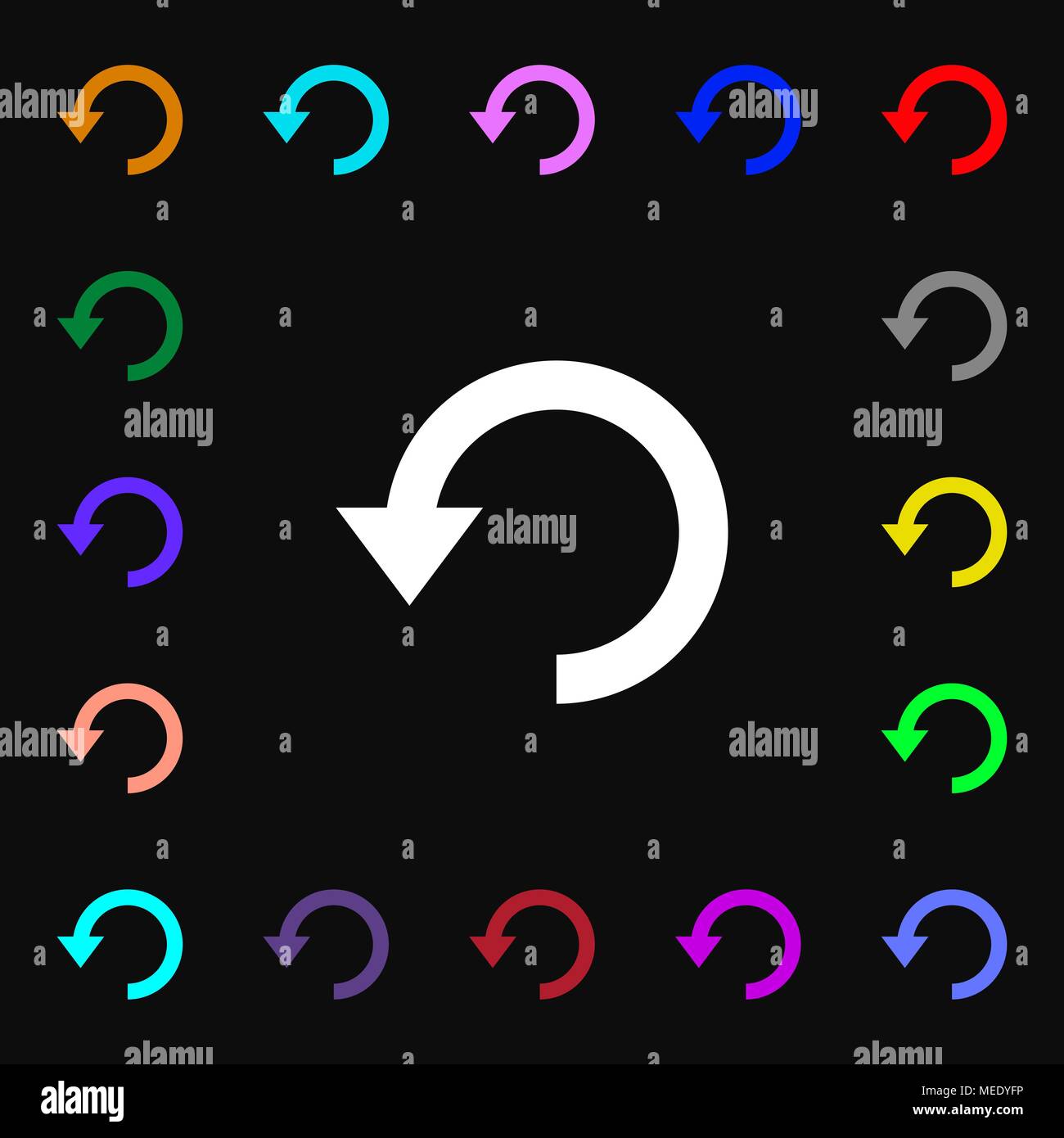 Upgrade, arrow, update icon sign. Lots of colorful symbols for your ...