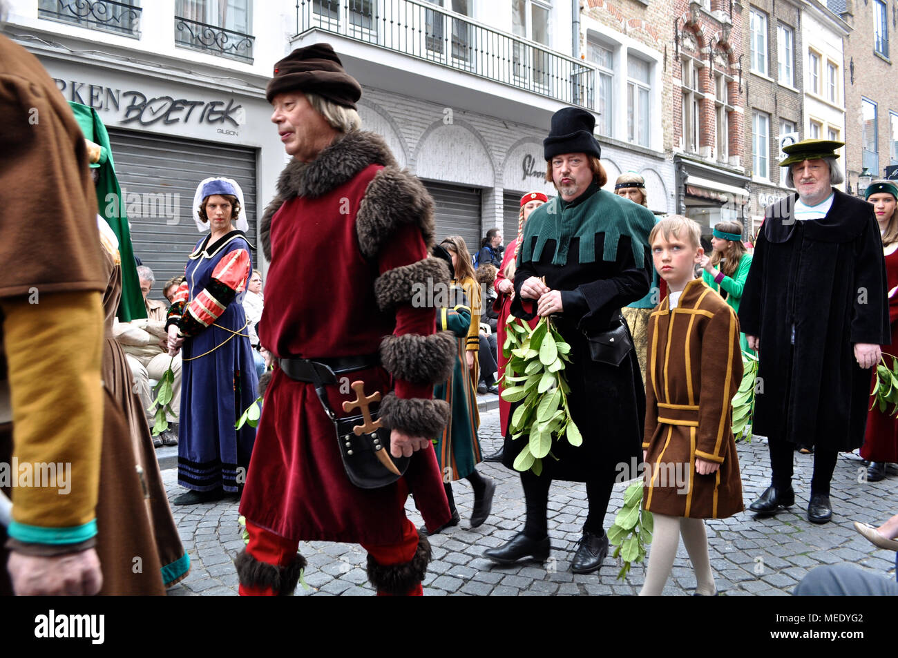 Bruges, Belgium. The Procession of the Holy Blood (Heilig ...