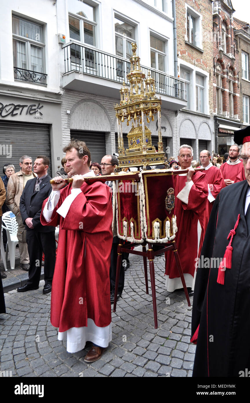 Bruges, Belgium. The Procession of the Holy Blood (Heilig ...