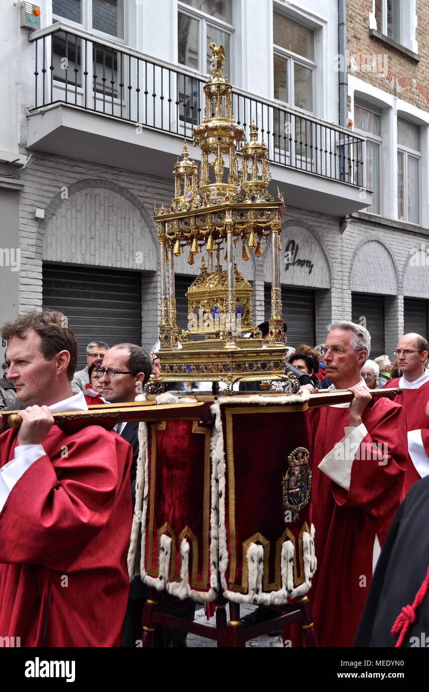 Bruges, Belgium. The Procession of the Holy Blood (Heilig ...