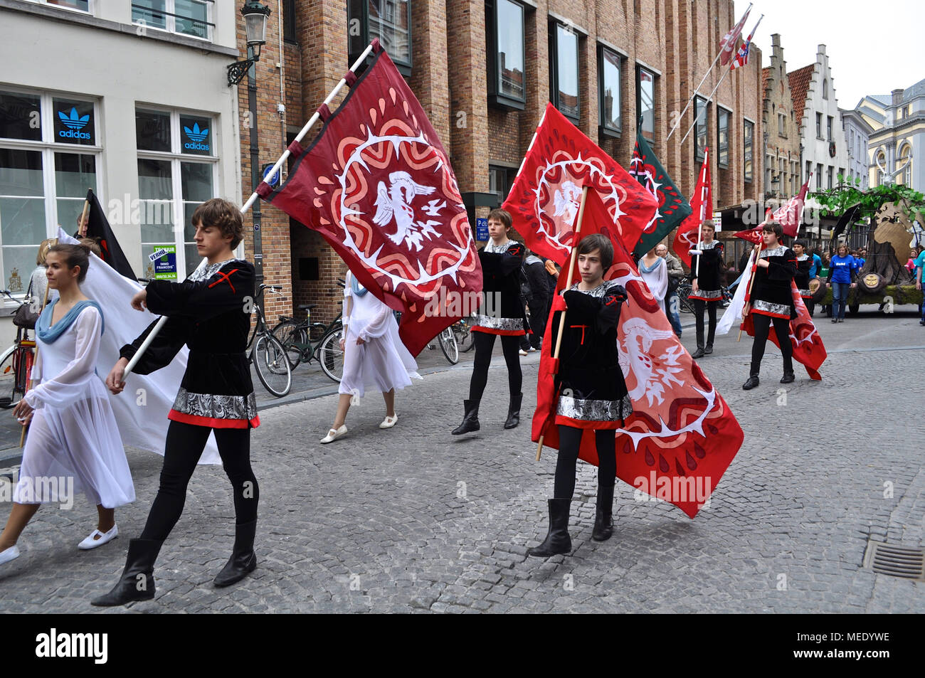 Bruges, Belgium. The Procession of the Holy Blood (Heilig ...