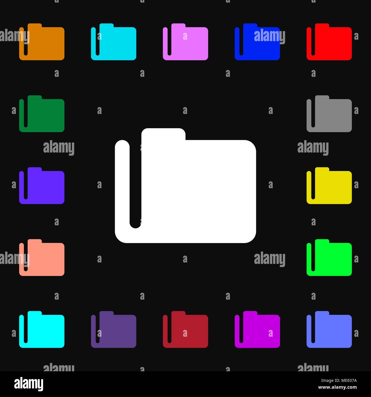 Document folder icon sign. Lots of colorful symbols for your design ...