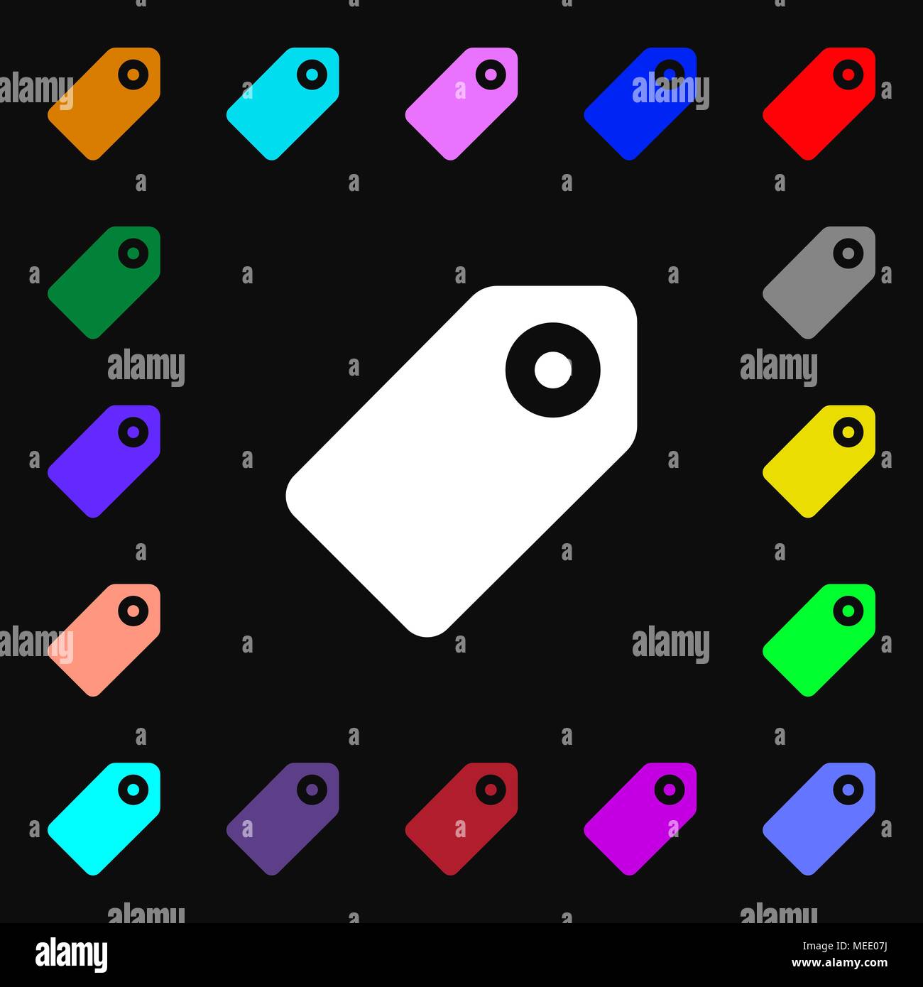 Special offer label icon sign. Lots of colorful symbols for your design ...