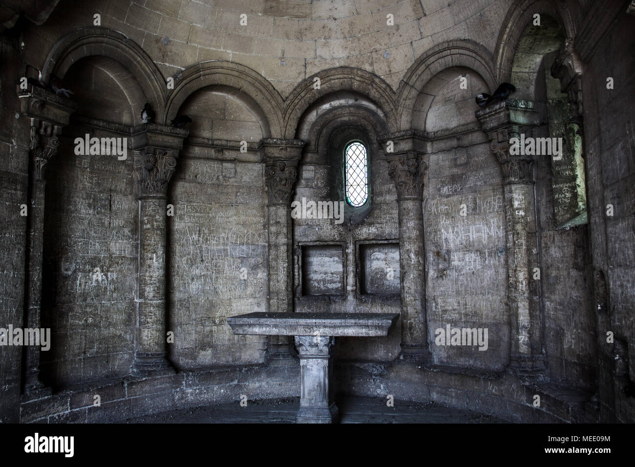 Avignon/France - July 18th 2015: Remains of Saint Nicholas Chapel on ...