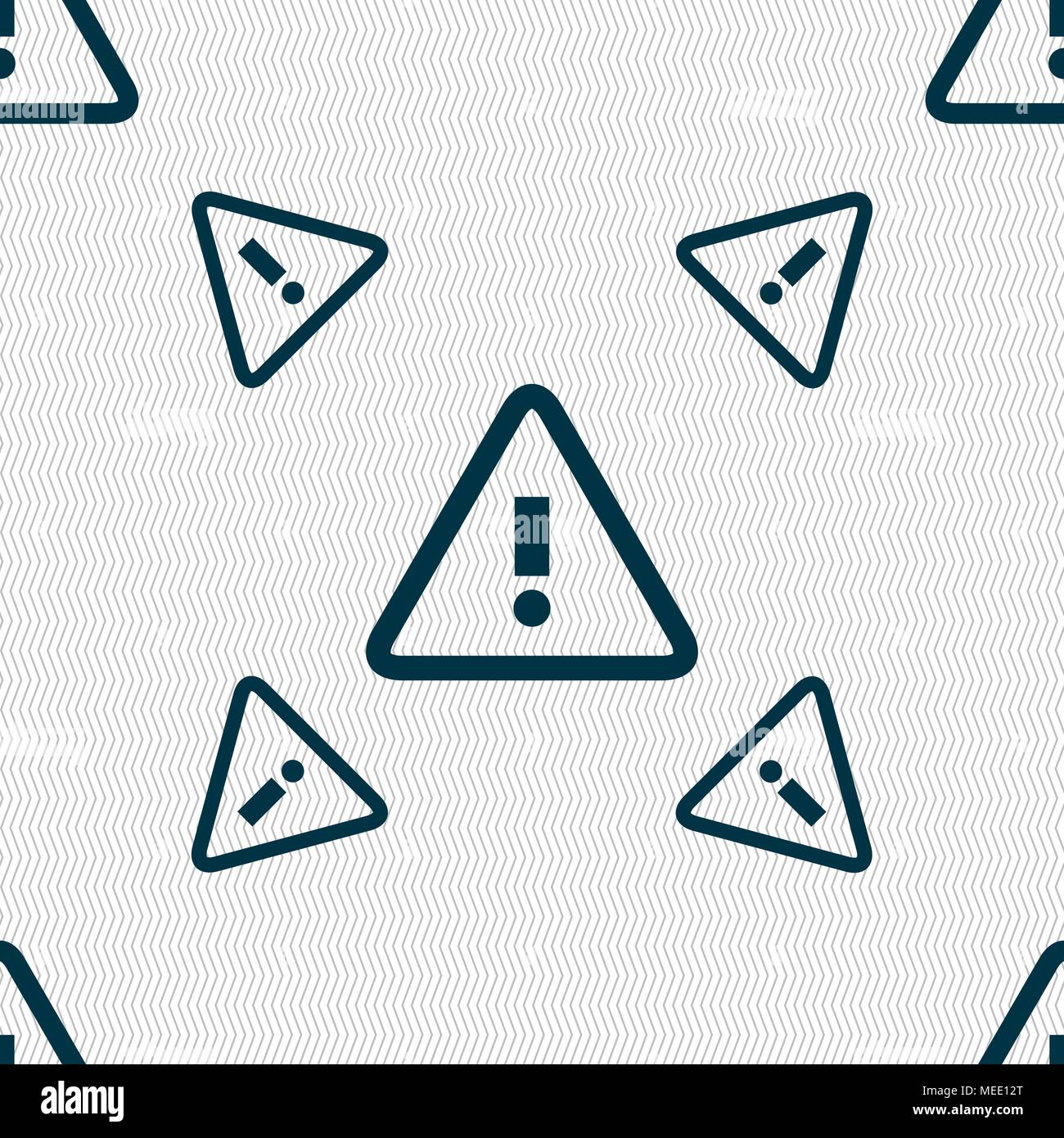 Attention caution sign icon. Exclamation mark. Hazard warning symbol ...