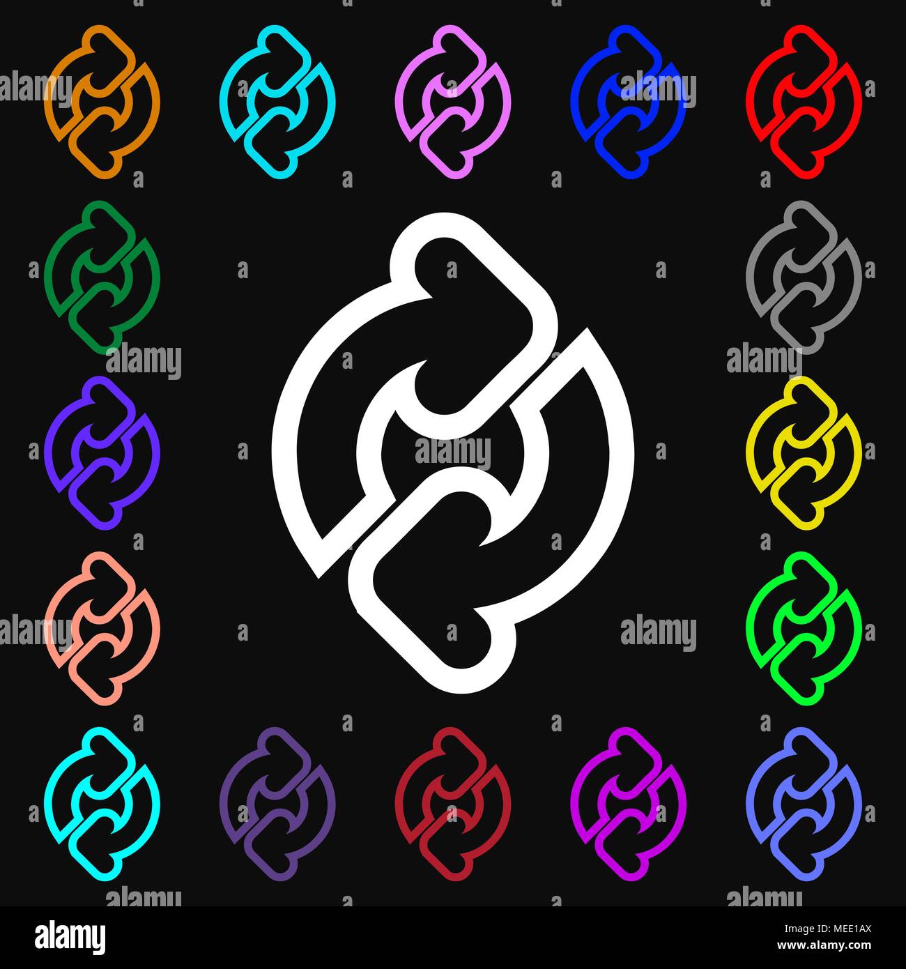 Refresh icon sign. Lots of colorful symbols for your design. Vector ...