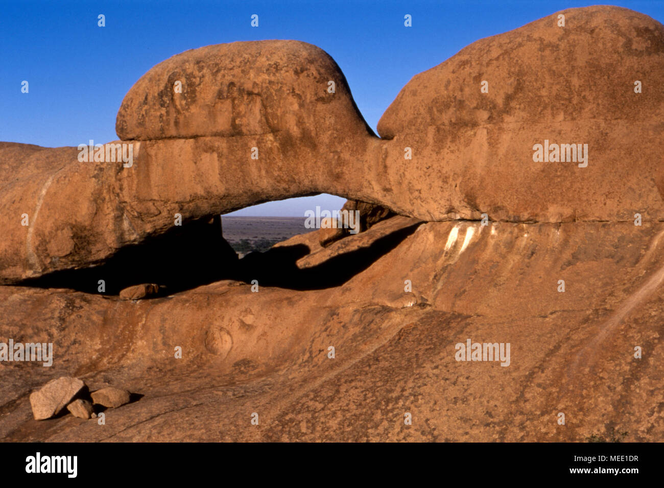 Natural Arch, Spitzkoppe Nature Reserve, Namibia, Africa Stock Photo ...