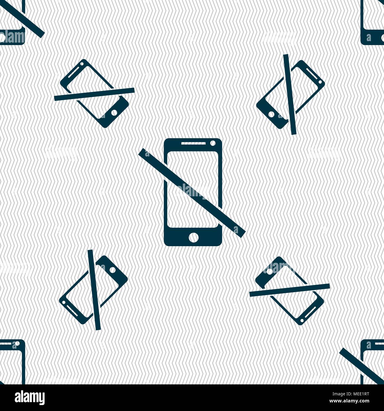 Do not call. Smartphone signs icon. Support symbol. Seamless pattern ...