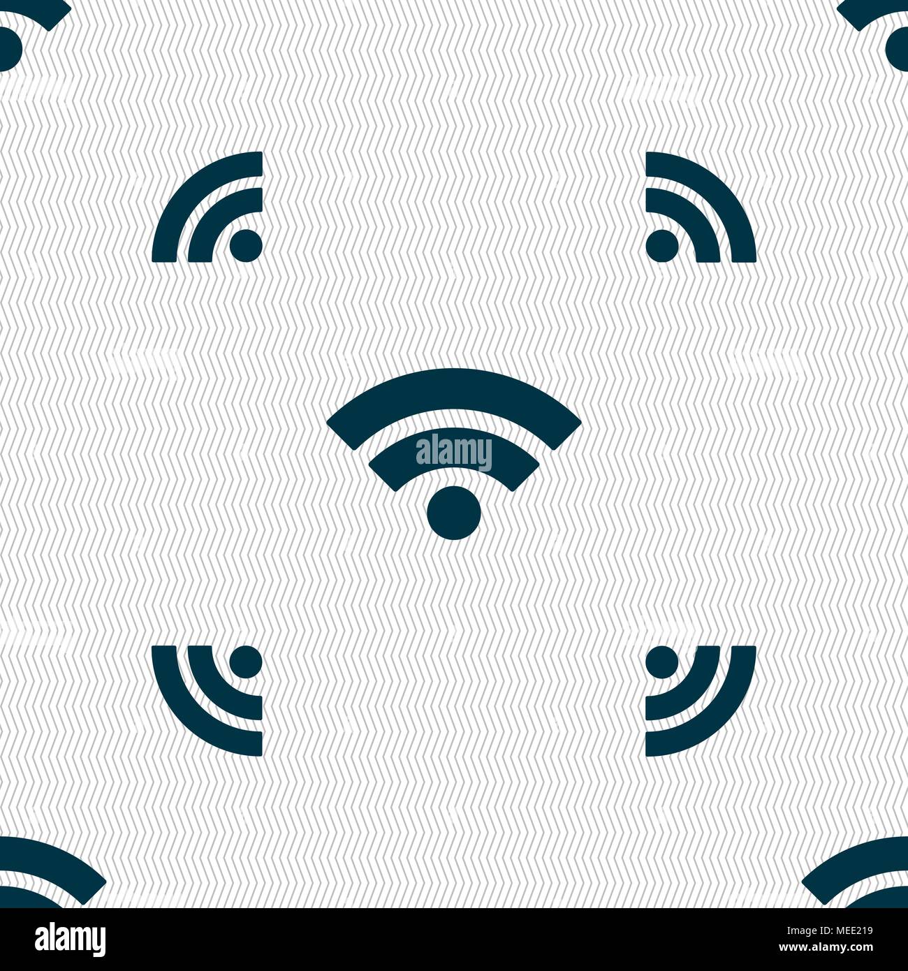Wifi sign. Wi-fi symbol. Wireless Network icon. Wifi zone. Seamless ...