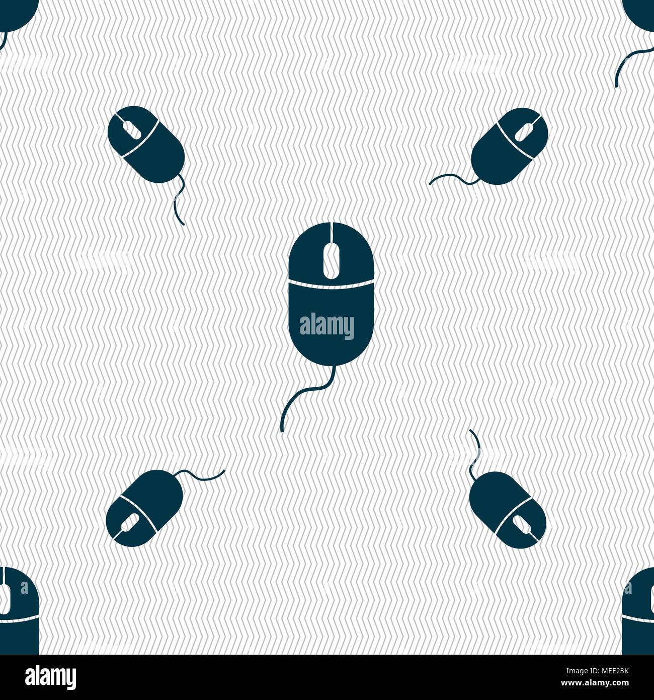 Computer mouse sign icon. Optical with wheel symbol. Seamless pattern ...