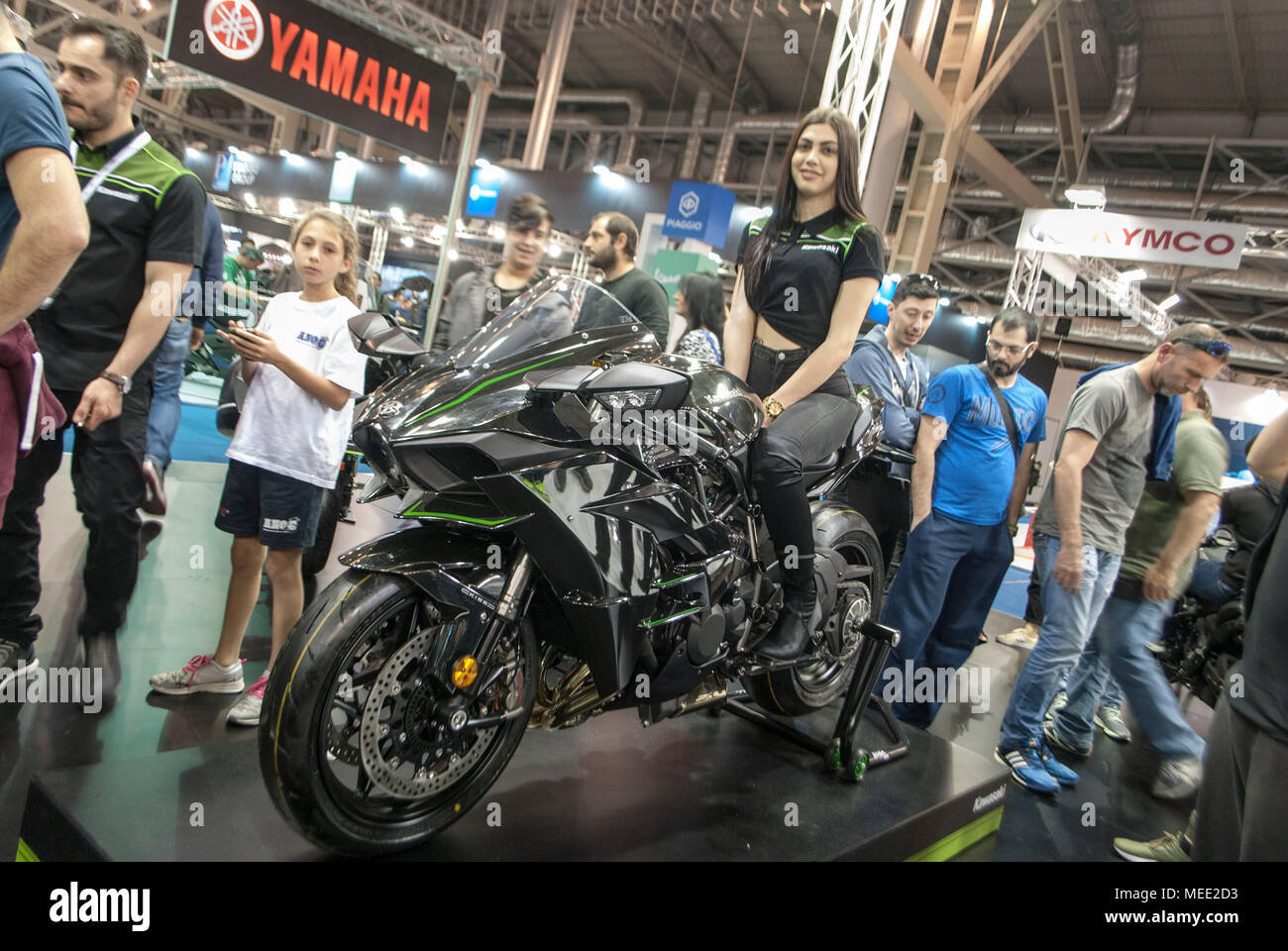 Athens, Greece. 21st Apr, 2018. The greatest motorcycle show took place ...