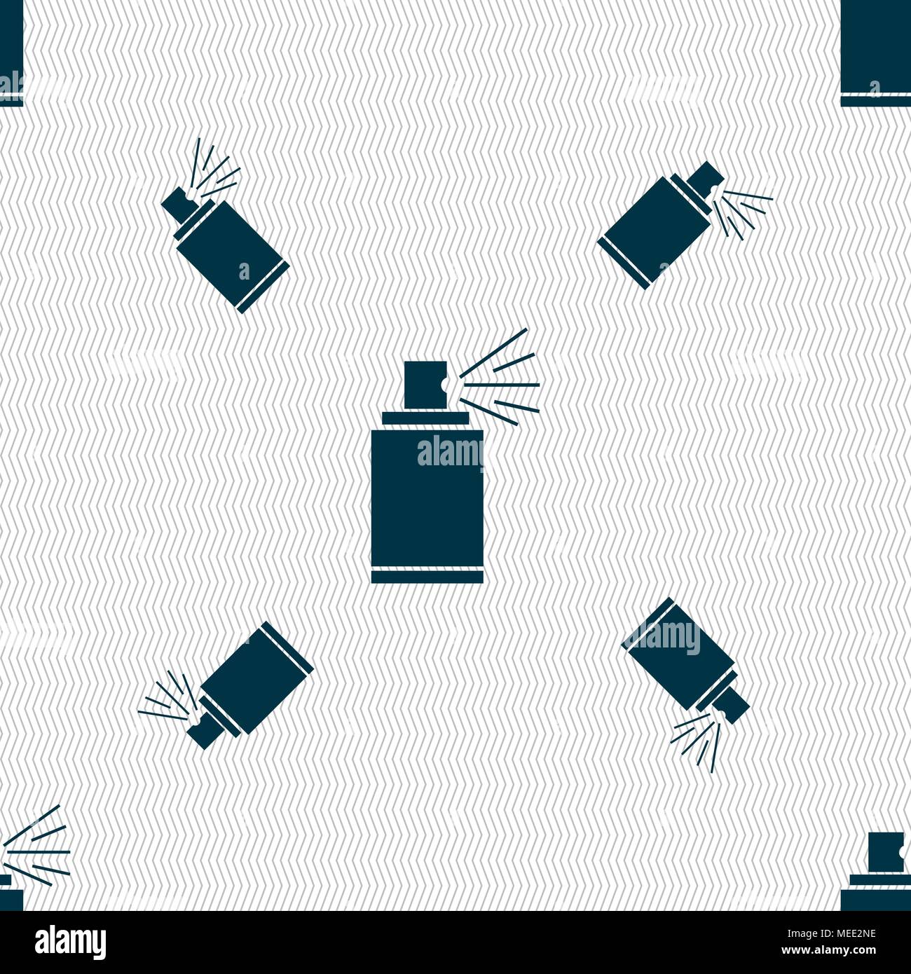 Graffiti spray can sign icon. Aerosol paint symbol. Seamless pattern ...