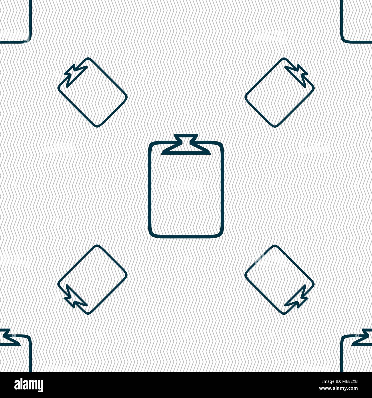 File annex icon. Paper clip symbol. Attach sign. Seamless pattern with ...