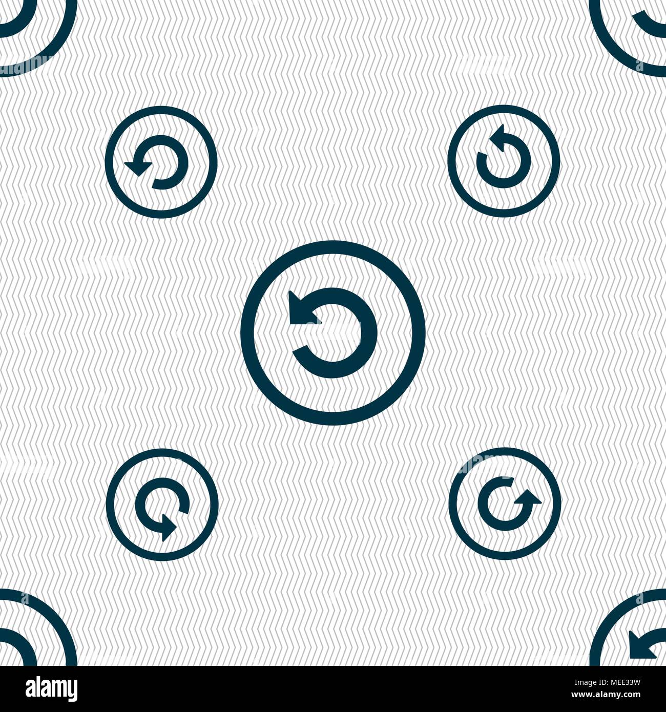 Upgrade, arrow, update icon sign. Seamless pattern with geometric ...