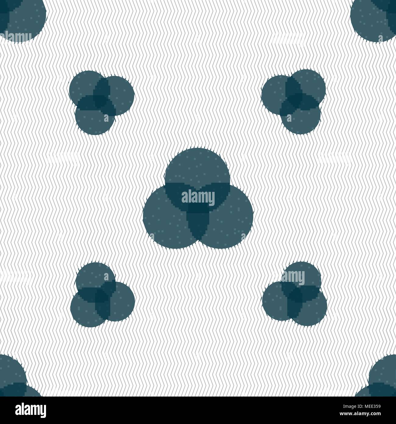 Color scheme icon sign. Seamless pattern with geometric texture. Vector ...