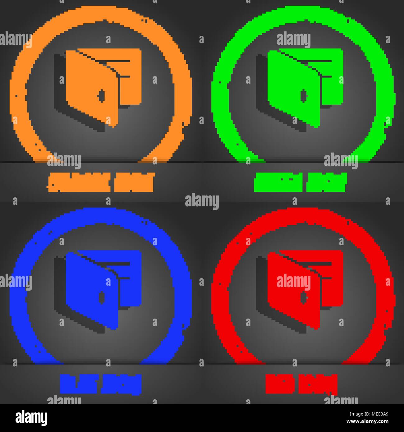 eWallet, Electronic wallet, Business Card Holder icon symbol ...