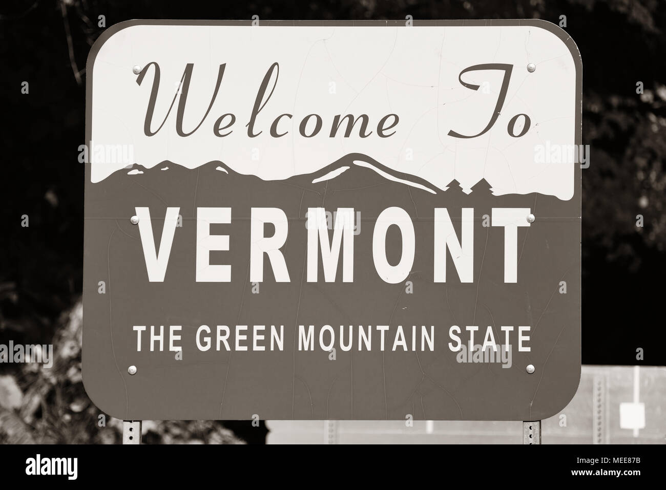 Welcome vermont sign hi-res stock photography and images - Alamy