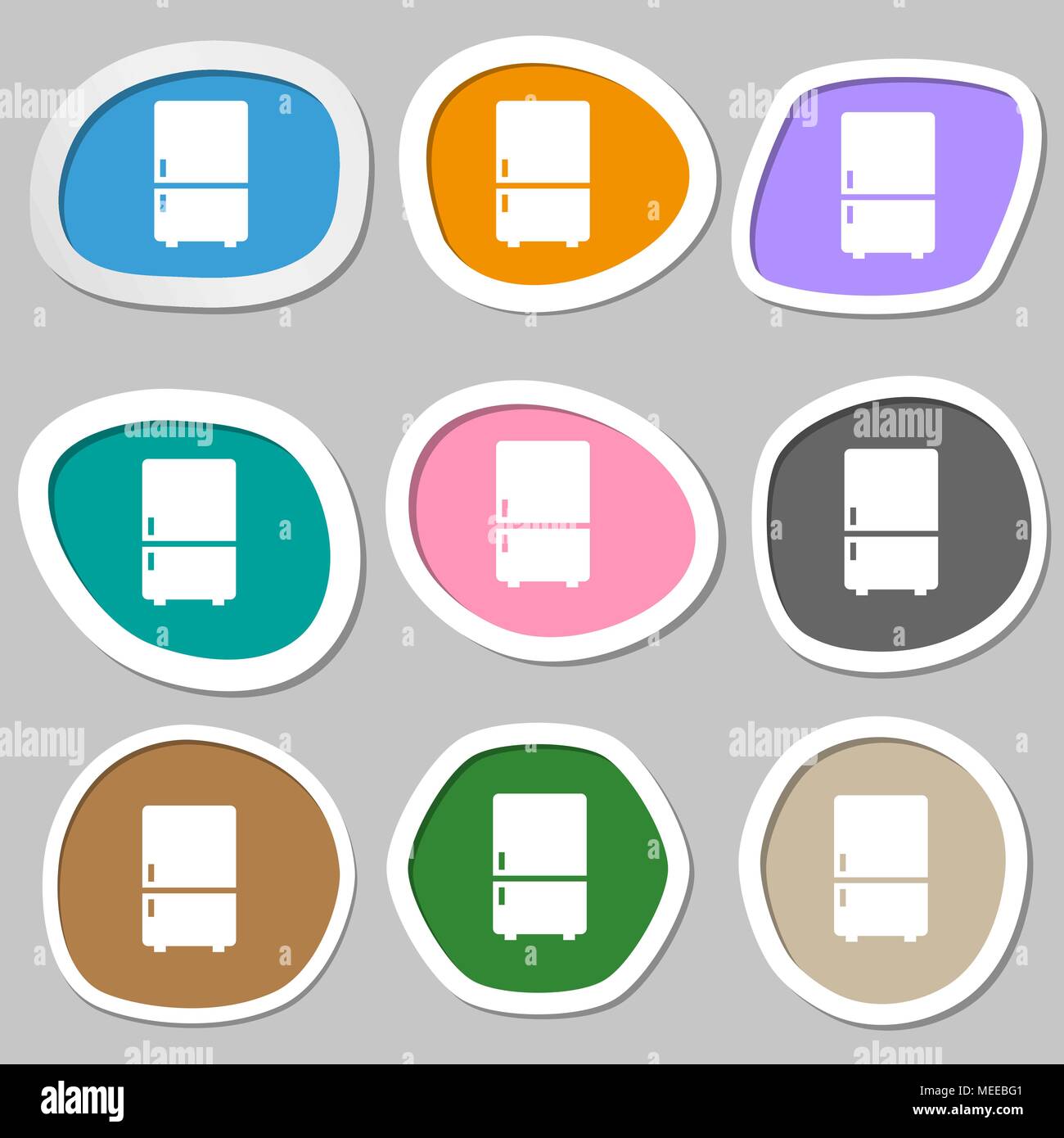 Fridge stickers Stock Vector Images - Alamy