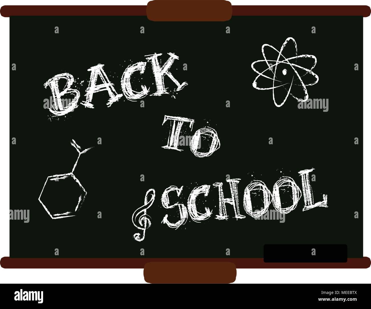 Abstract back to school background with some special objects Stock ...